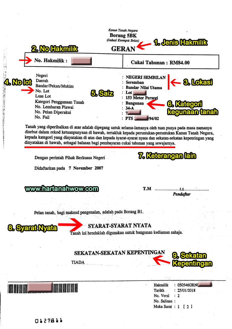 12 Cara Fahami dan Baca Geran Hakmilik Rumah